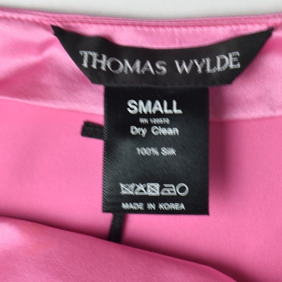 Thomas Wylde | Tops | Thomas Wylde Blouse Bow 0 Silk Satin Ls | Poshmark